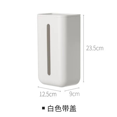 Коробка для хранения полотенец для лица, кухонная коробка для салфеток двойного назначения, настенная, без отверстий, для гостиной, коробка для бумажных салфеток