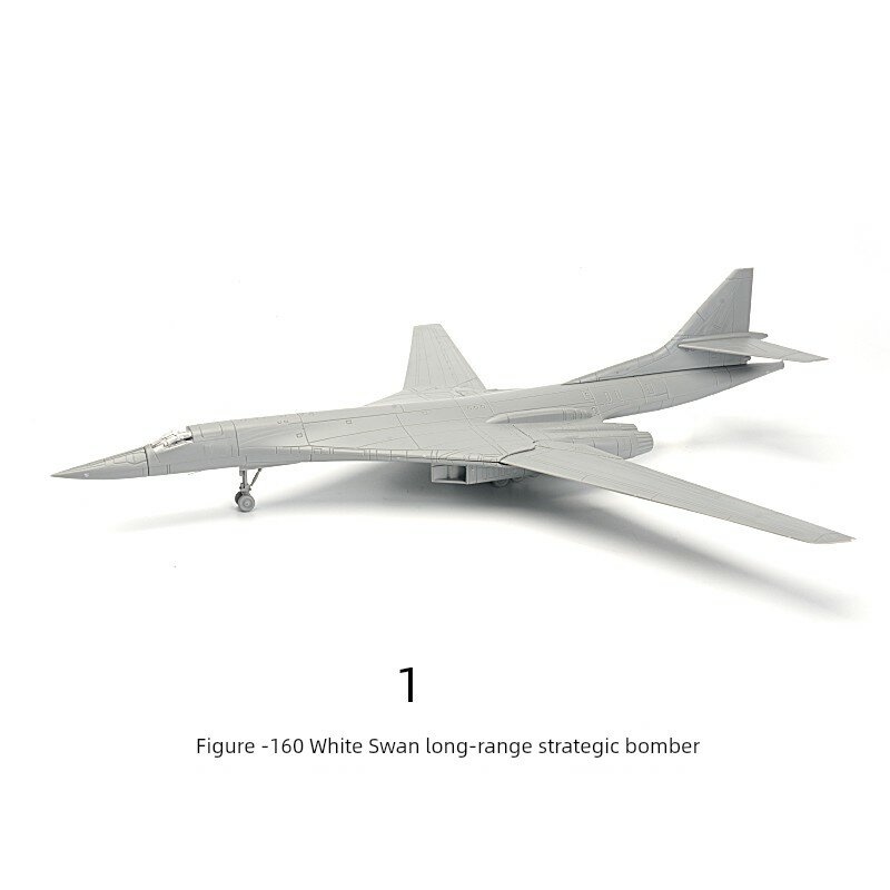 Модель-копия Tu-160 «Белый Лебедь» 1/144, сборка без клея, военная коллекционная фигурка