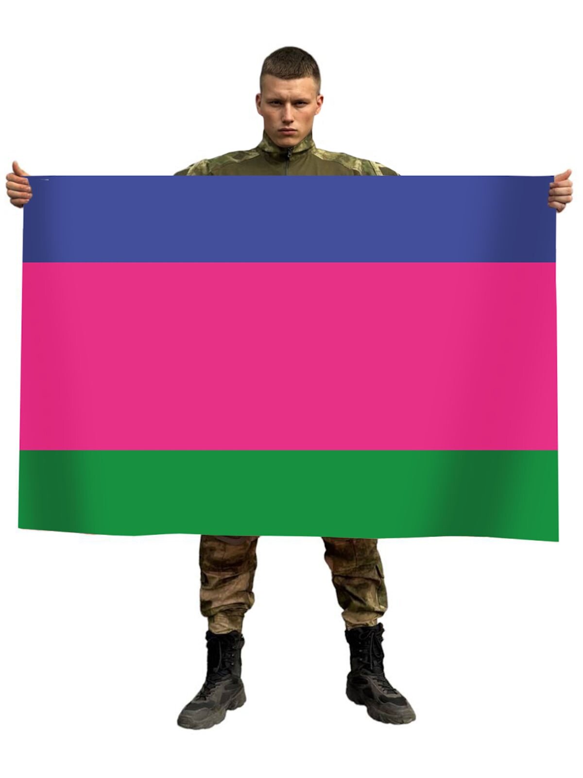 Флаг кубанских казаков (образца 1919 г); размер: флага 90х135см; материал: полиэфирный шелк