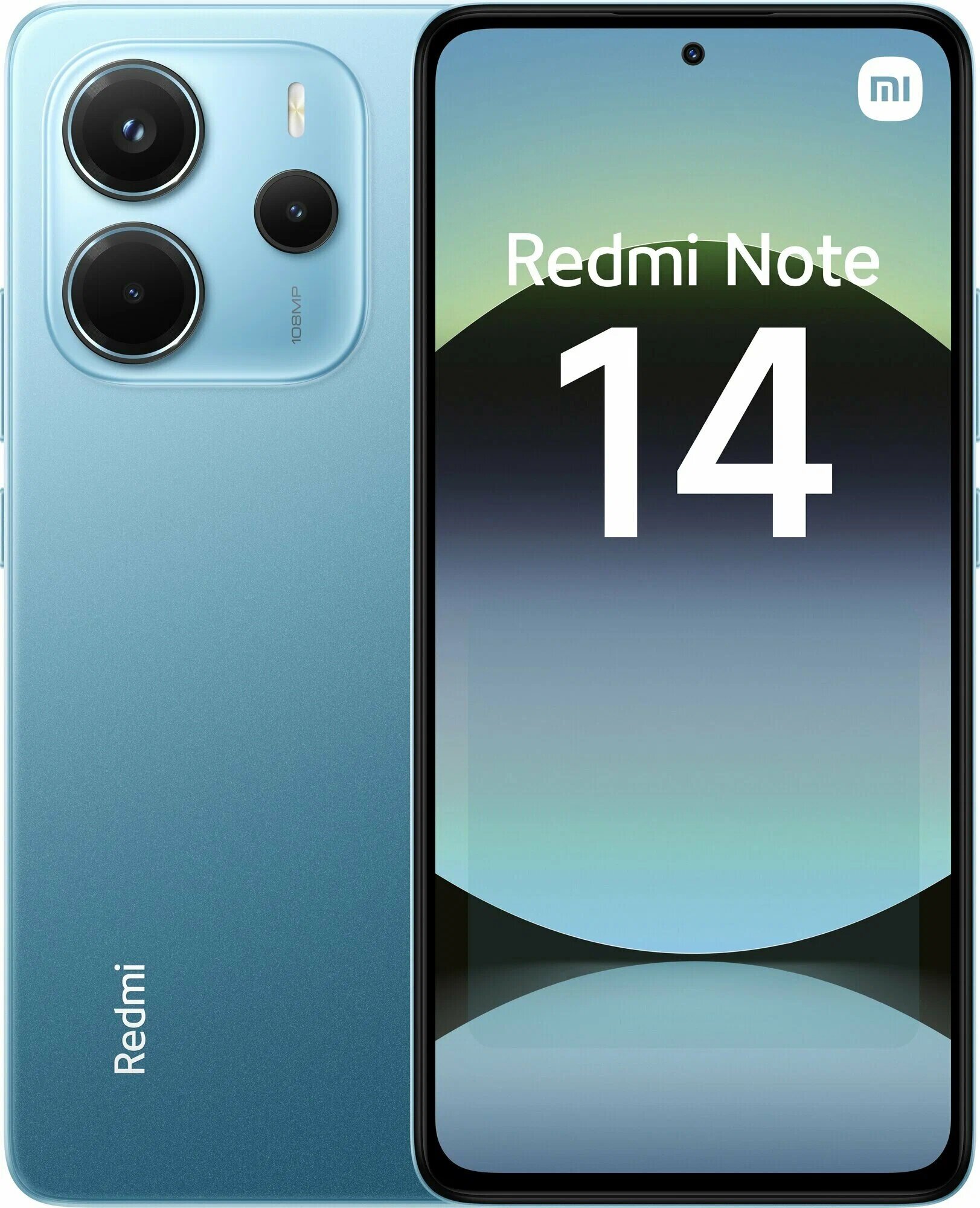 Смартфон Xiaomi Redmi Note 14 4G 6/128 ГБ синий AMOLED 120 Гц камера 108 Мп аккумулятор 5500 мАч