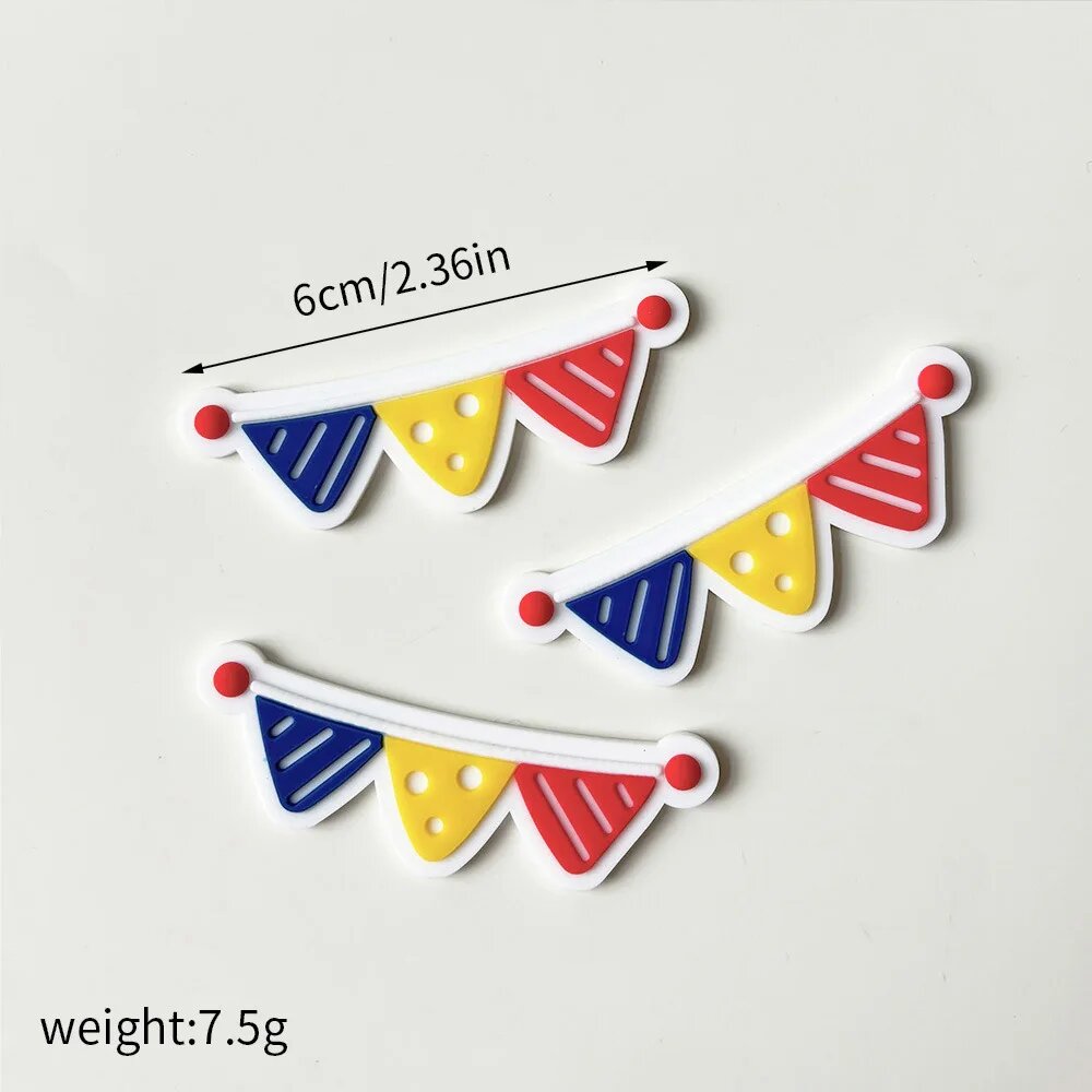 Цирковый топпер для торта Клоун, Лев, Слон