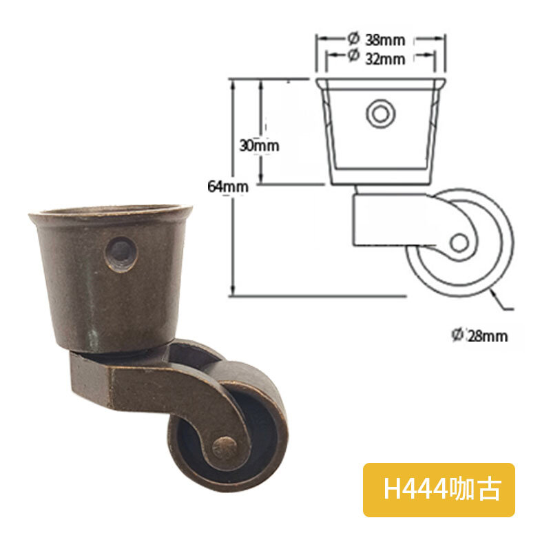 Мебельная фурнитура, ролики для дивана, кофейного стола, универсальные колеса, тяжелые бесшумные ролики, маленькие колеса для тележки, европейский стиль, мебельные ролики
