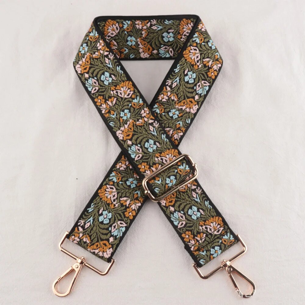 Длинный жаккардовый плечевой ремень шириной 5 см своими руками, сменные сумки, нейлоновые женские аксессуары через плечо, ремень для сумки, плечевой ремень Gun black, KJ318-A2