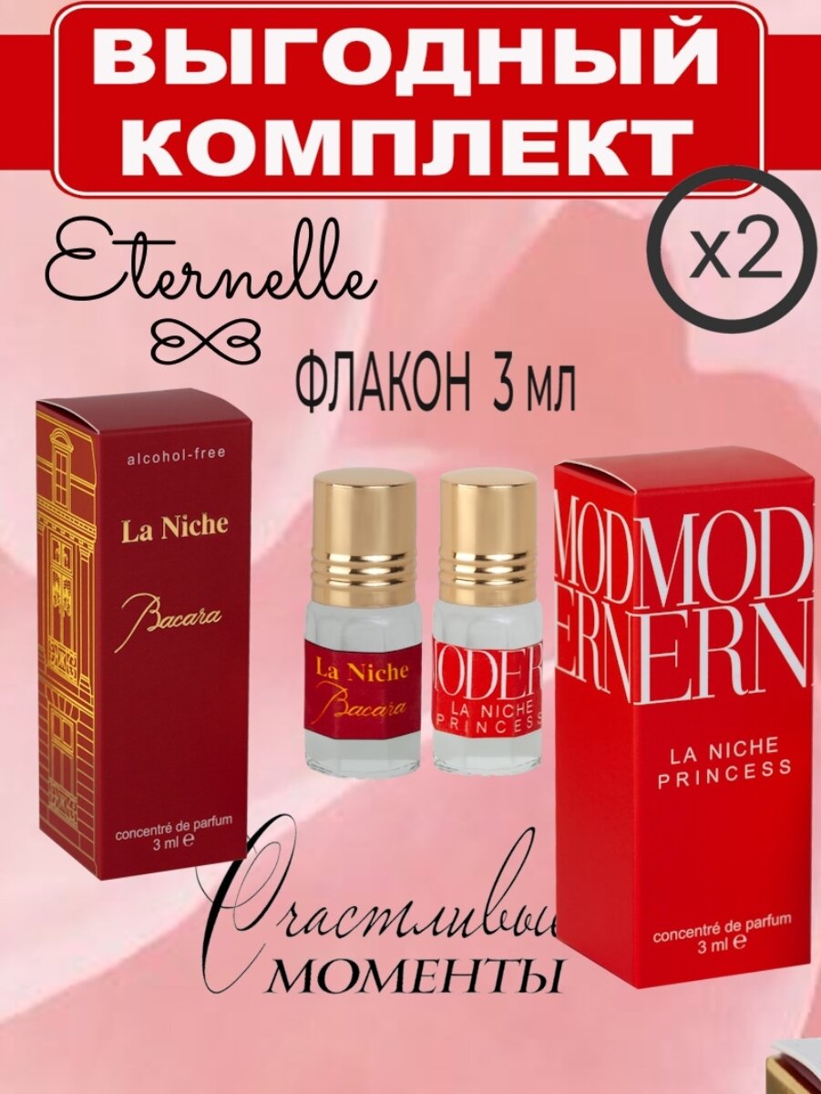 Parfum Eternel. Набор: Духи масляные La Niche Bacara, 3мл. + Духи масляные La Niche Princess, 3мл.