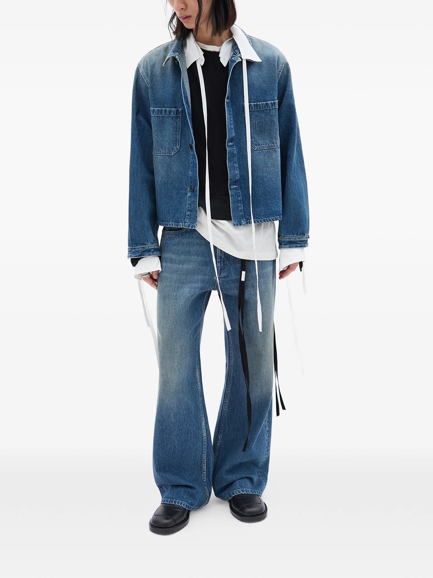 Джинсы Ann Demeulemeester Five-pocket flared jeans, размер 46, blue — фото 1
