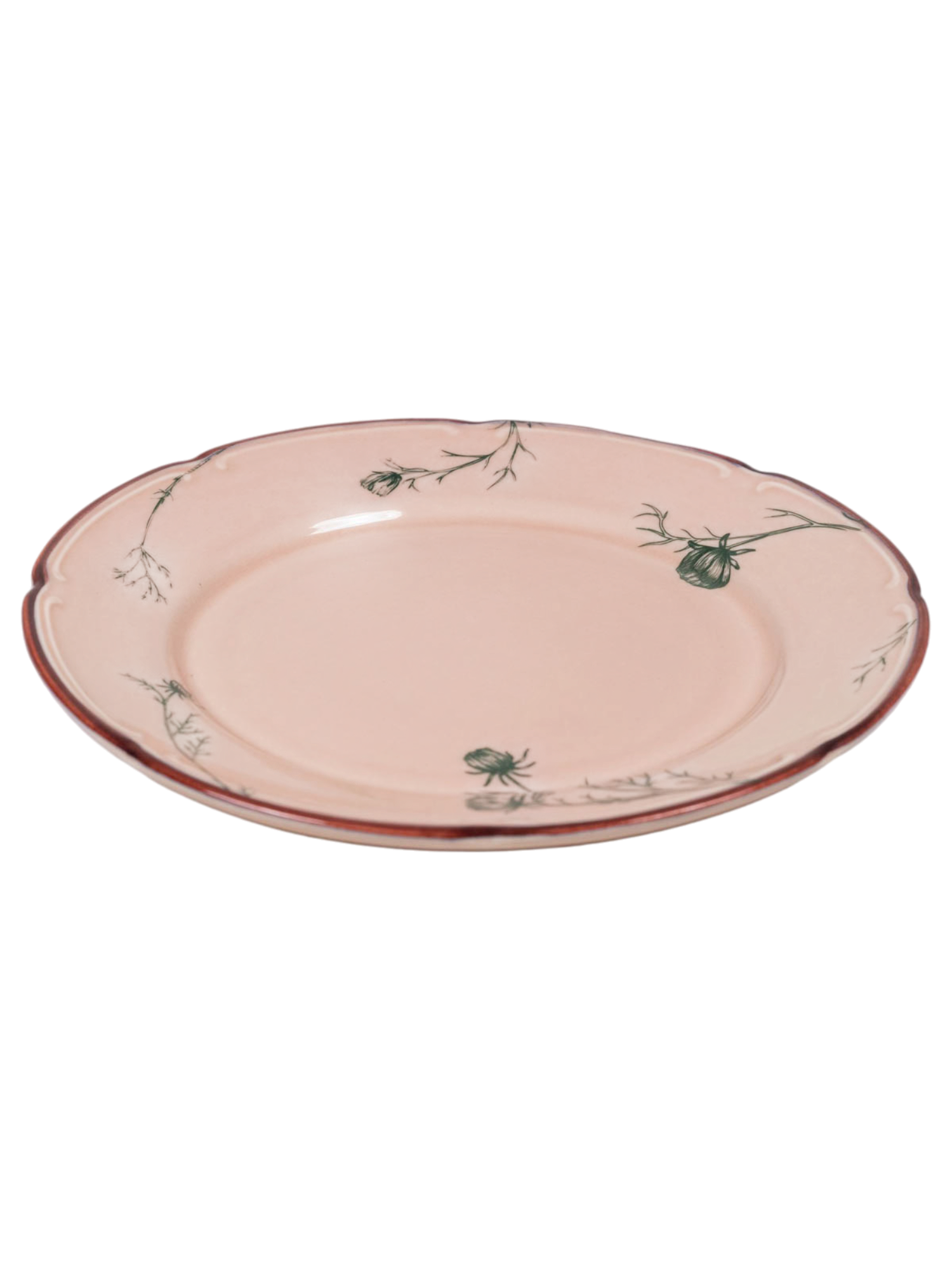 Тарелка закусочная Дымов Керамика Космея день 12:00, диаметр 20 см, керамика