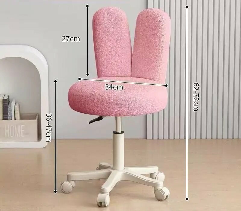 Стул мастера, Кроличьи ушки-Белый нейлон-розовый