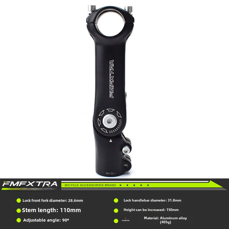 Устройство для увеличения высоты руля горного велосипеда, кран, руль управления, модифицированный велосипед, регулируемый по углу, подъемник для увеличения высоты руля, аксессуары (Тест оболочки 28.6*/110 длина, Универсальный размер)