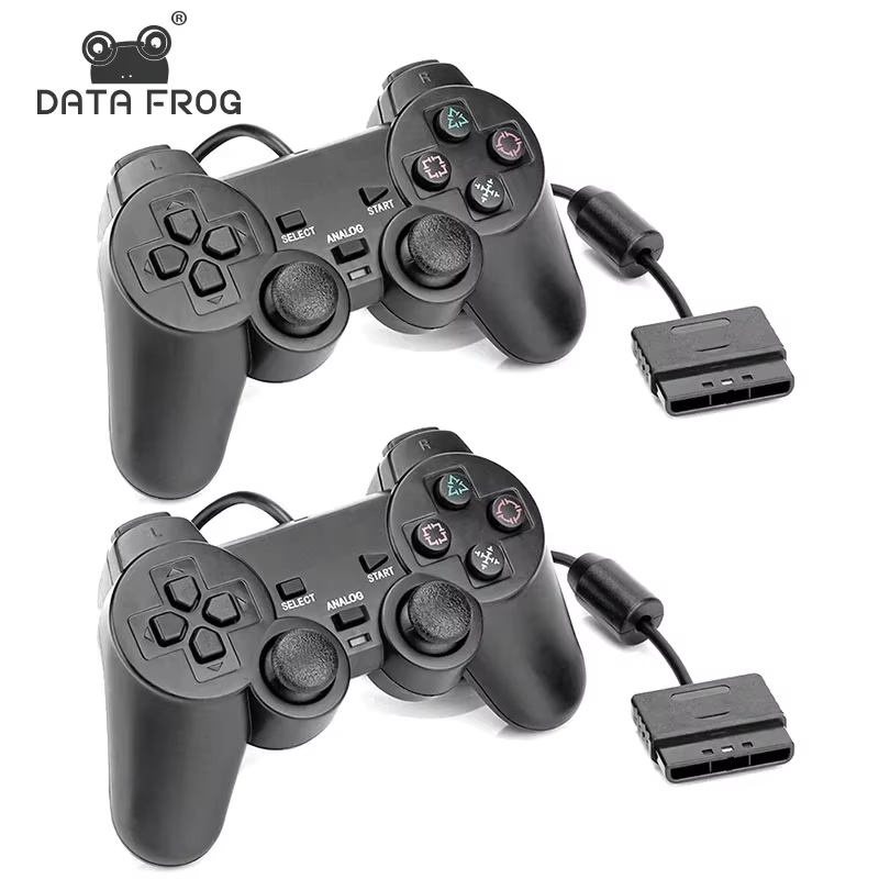 DATA FROG Проводной аналоговый геймпад, джойстик, джойпад для консоли PS2, Dual Shock, виброджойпад, проводной геймпад