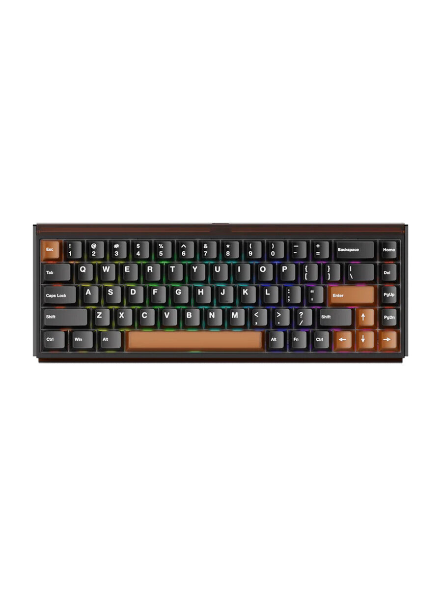 AKKO RAY68 HE Magnetic Wired AstroAim Magnetic Switches, черный/коричневый, игровая проводная клавиатура