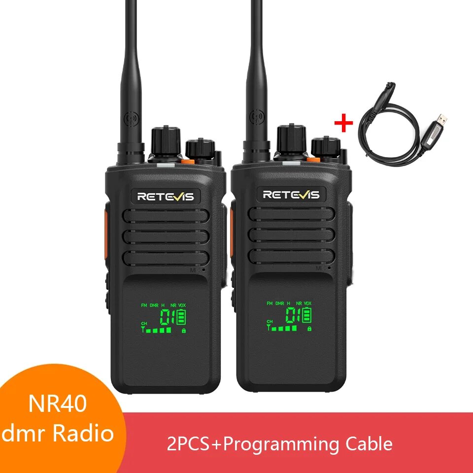 Retevis NR40 портативная рация 2PCS and Cable