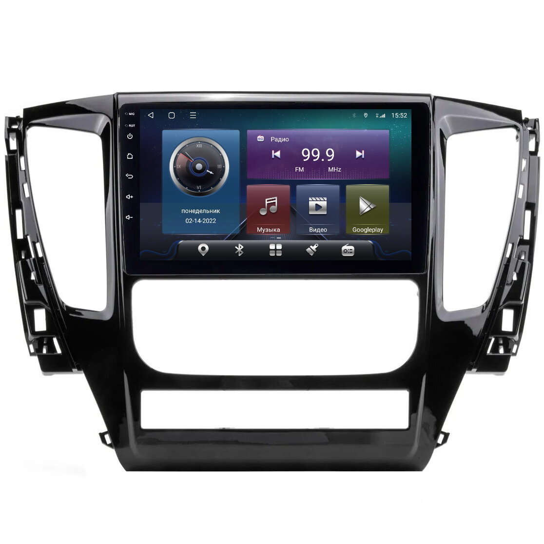 Магнитола CRS-300 Mitsubishi Pajero Sport 3 2015-2021 (авто с АКПП), L200 2014-2020 с Android 13, Процессор 8 ядер, Память 6+128Gb, Carplay, DSP, 4G(Sim)