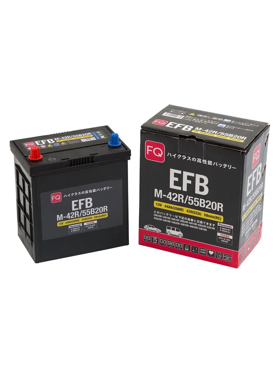 Аккумулятор FQ M-42R 55B20R 12V 44Ач прям. пол.