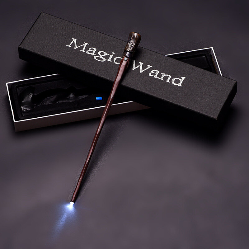 Светящаяся палочка Гарри Поттера, палочка Гермионы, светящаяся магическая палочка Дамблдора, игрушка на Хэллоуин с LED-подсветкой