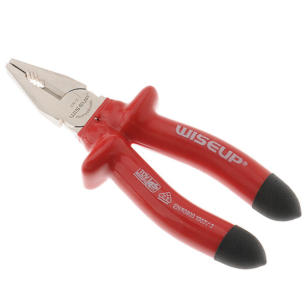Плоскогубцы 010602 комбинированные 180мм VDE1000V (Wiseup, Китай) (2 шт. в комплекте)