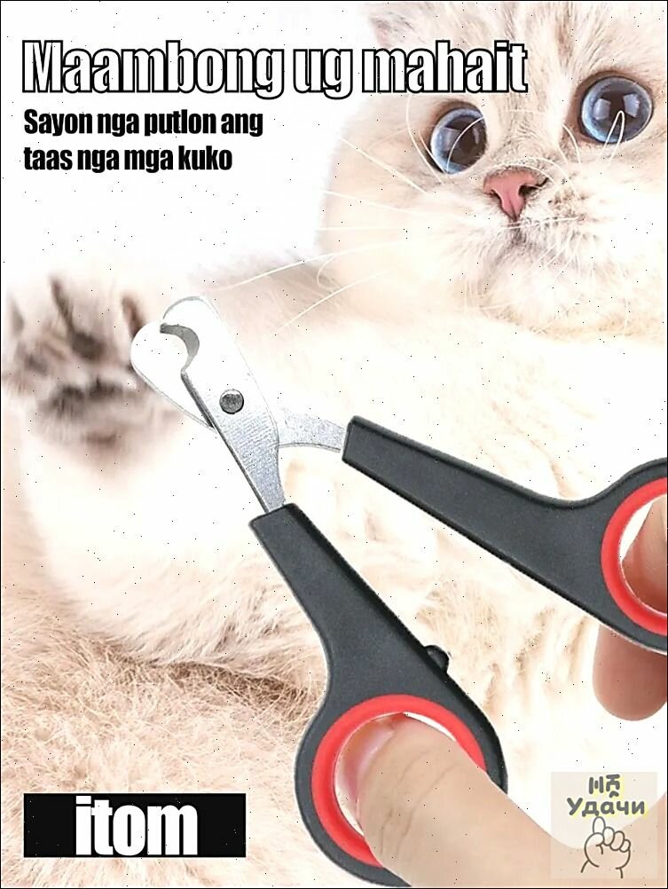 Домашняя машинка для стрижки когтей для собак и кошек черного цвета