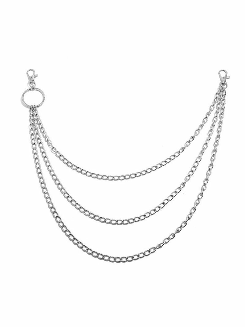 Хип-хоп панк модная металлическая цепочка на талию