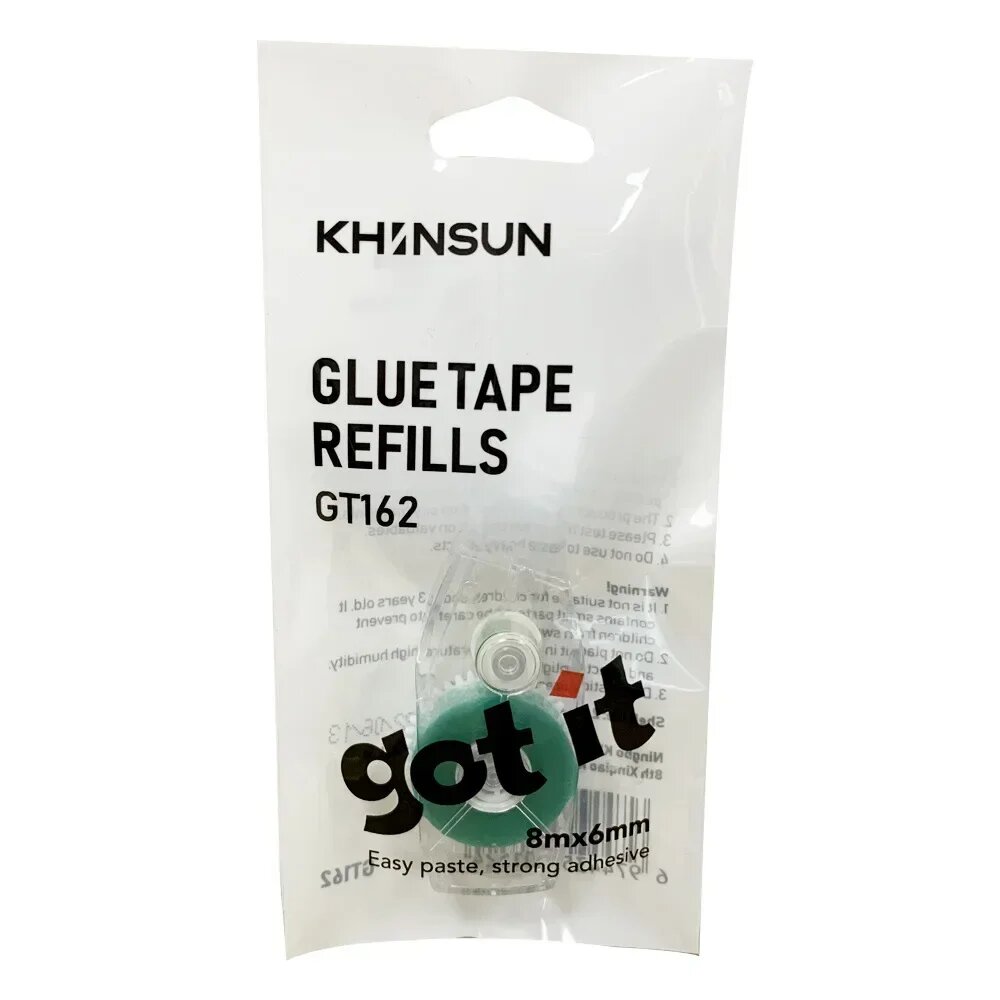 Двусторонняя клейкая лента, роликовая клейкая лента 6 мм * 8 м с запасным клеем для канцелярских принадлежностей DIY Journal