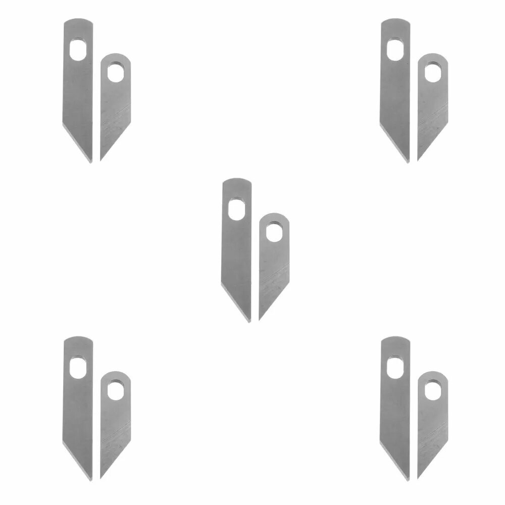 Набор из 10 точных лезвий для оверлочной машины из сплавной стали