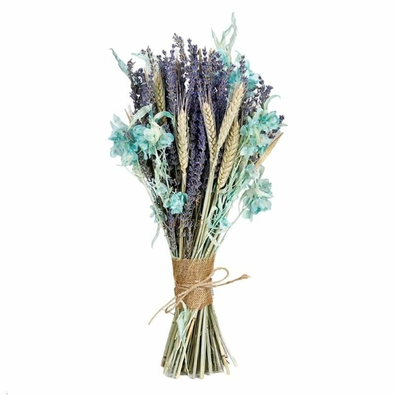 Сушеные цветы гипсофилы для свадебных букетов, - Лавандово - голубые анютины глазки