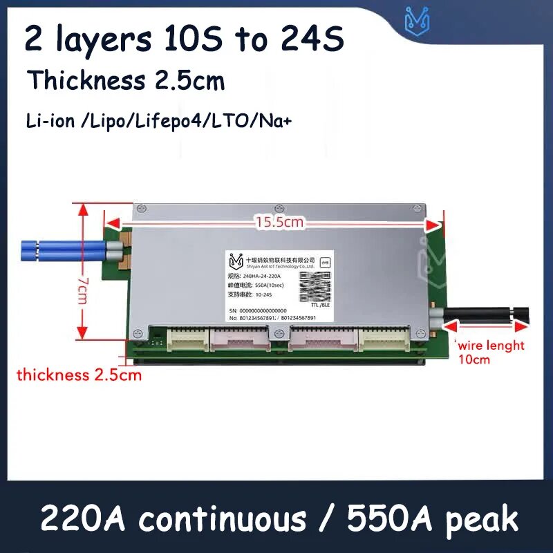 BMS 10S-24S 2.5cm 220A/550A