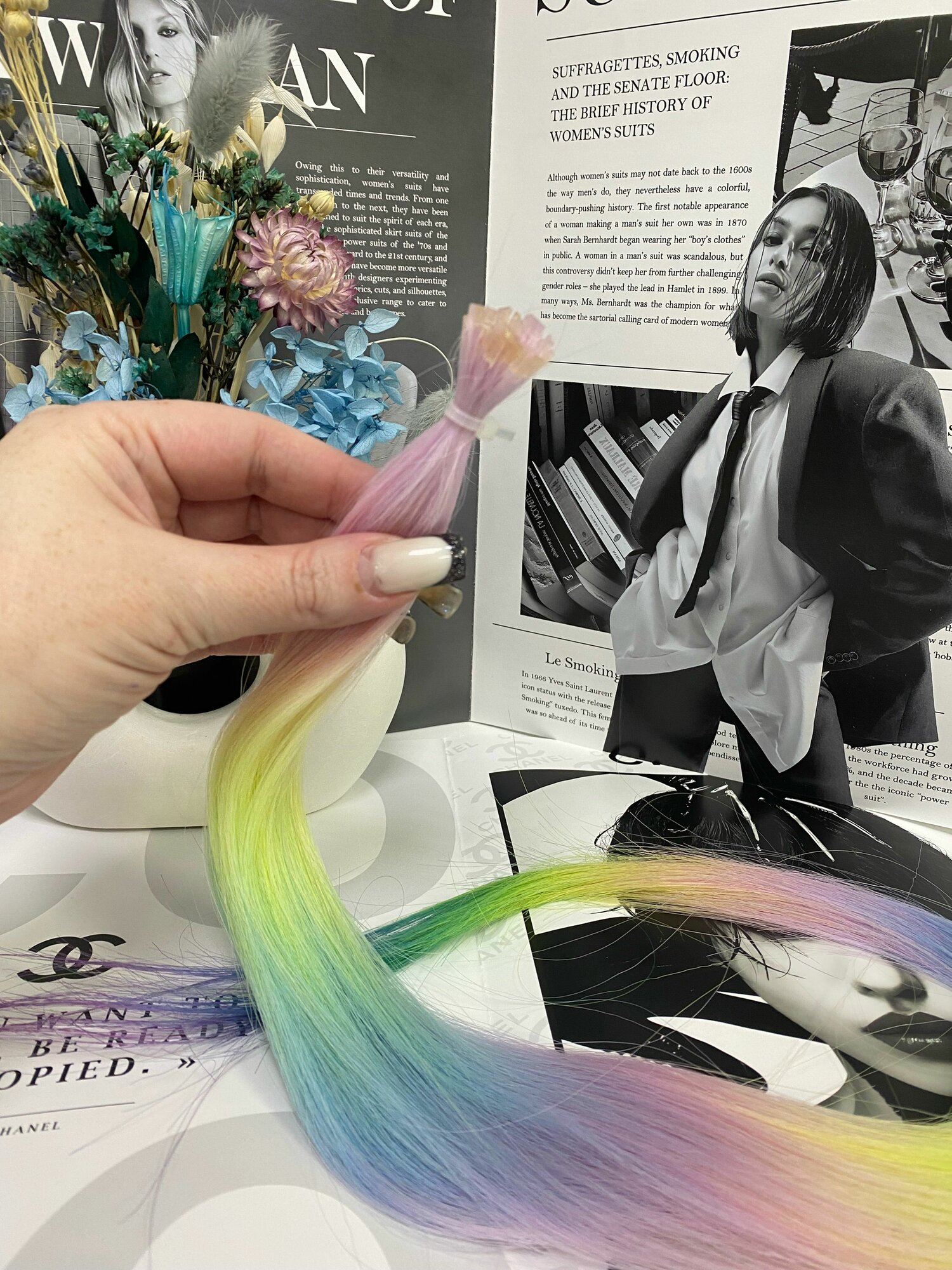 Биопротеиновые волосы на капсулах для наращивания