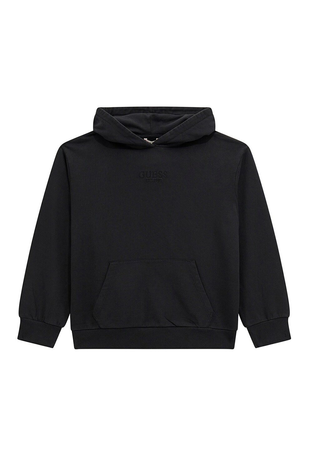 Худи GUESS OVERSIZE HOODED LS ACTIVE TOP, размер 10 лет, черный