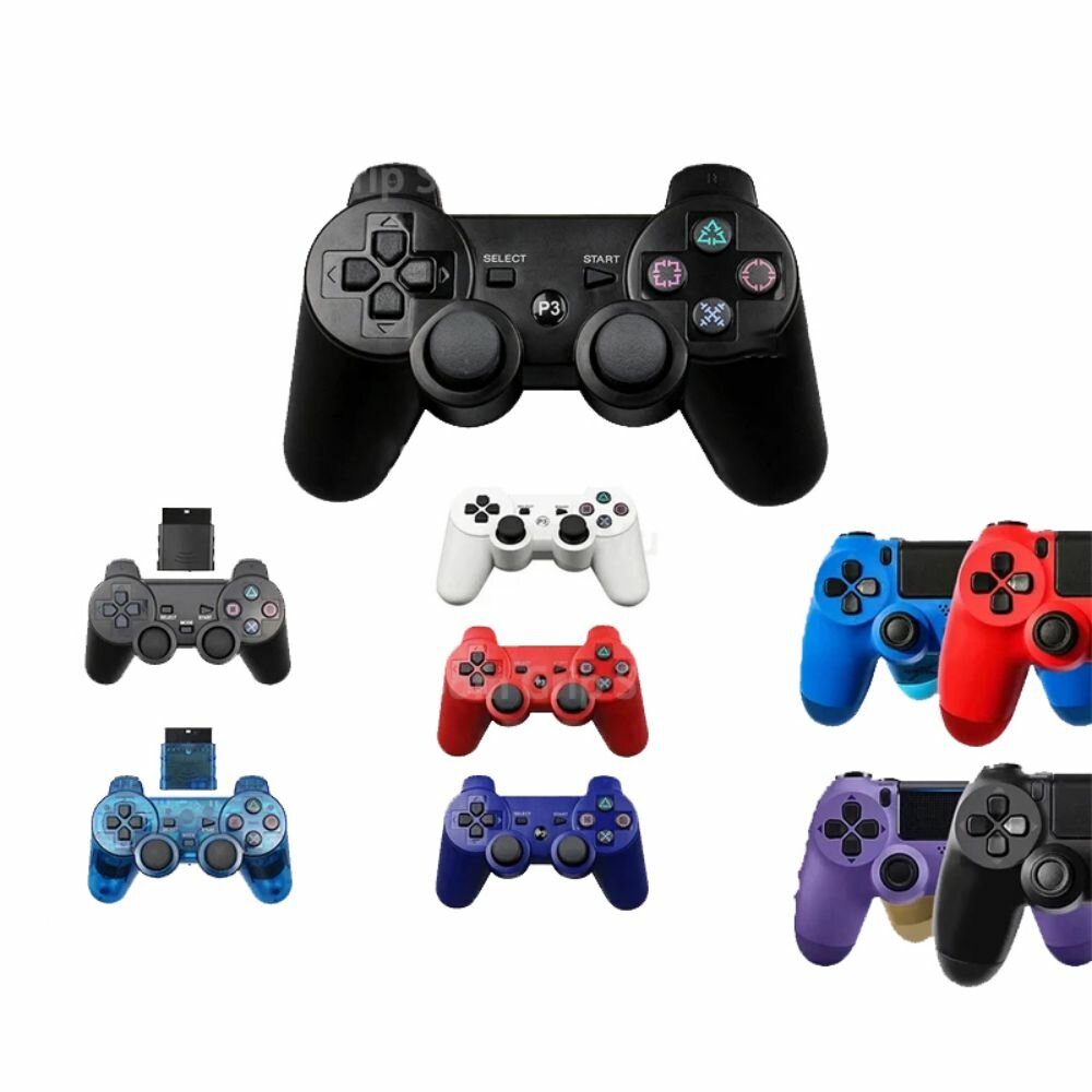 Беспроводной игровой контроллер для P2/P3/P4/Slim/Pro, беспроводной геймпад Bluetooth для ПК, двойной вибрационный джойстик для IOS/Android