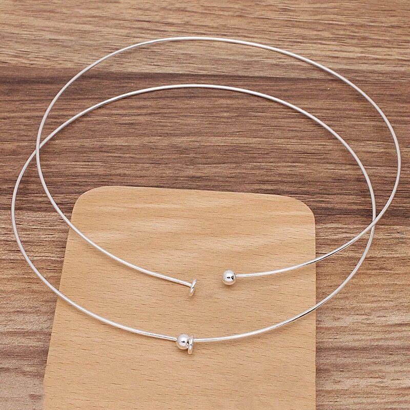 BOYUTE материалы для чокеров из железа 20 шт Silver Plated