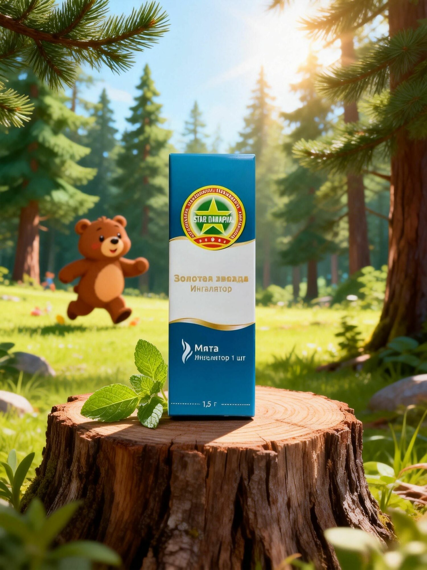 Бальзам карандаш Star Danapha (1,5г.) Вьетнам 3ветвь Носовые пробки