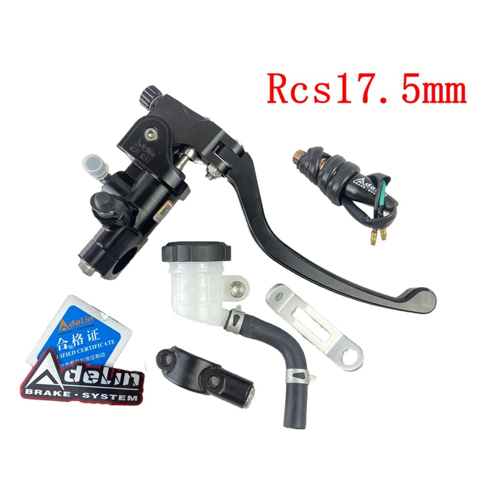 Универсальный 7/8 "22 мм 17,5 Rcs Adelin PX7 CNC насос сцепления тормоза Черный, Black Right
