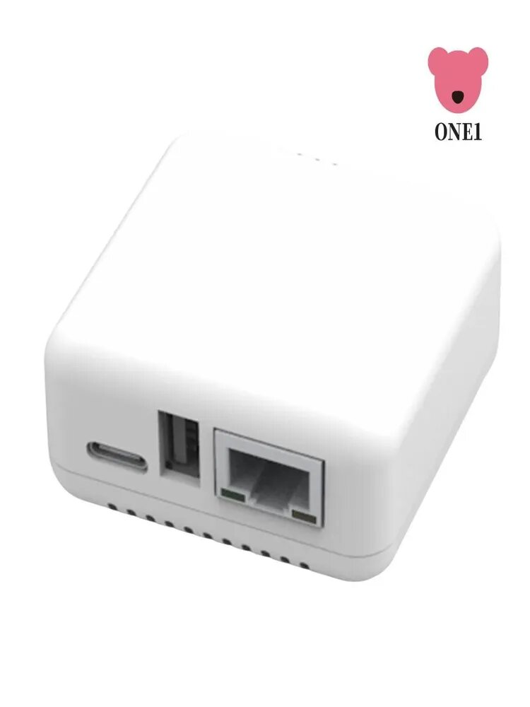 L51pcs NP330 USB 2.0 Server USB2.0 Mini Printer 100 Мбит / С RJ45 Соединение Для Android -Телефоны Eu Plugure