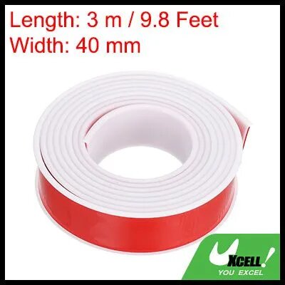 IKEA Кромка мебельная клеевая Белый алюминиевый кант для мебели 3 м х 40 мм