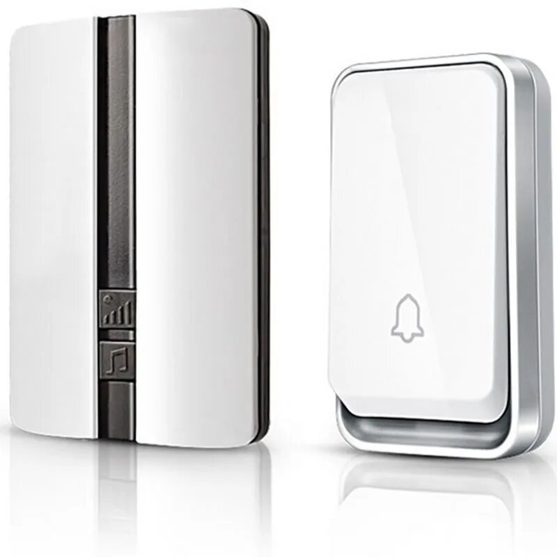 Беспроводной дверной звонок IP44, для дома и офиса, беспроводной, белый