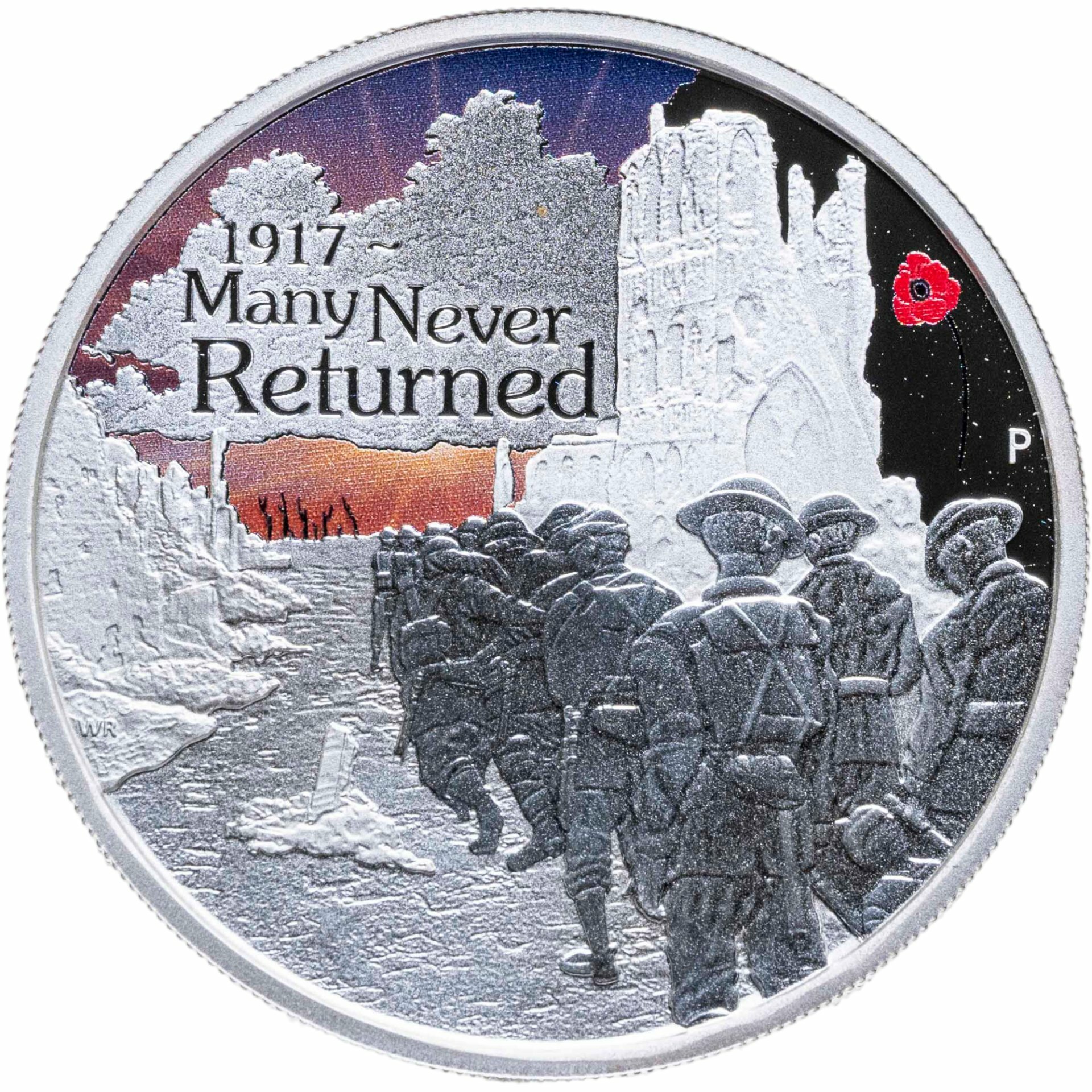 Австралия 1 доллар 2017 "Дух Anzak 100 лет" в футляре с сертификатом, Серебро 999, в сохранности Proof