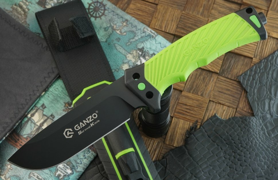 Нож выживания Ganzo G8012V2-LG