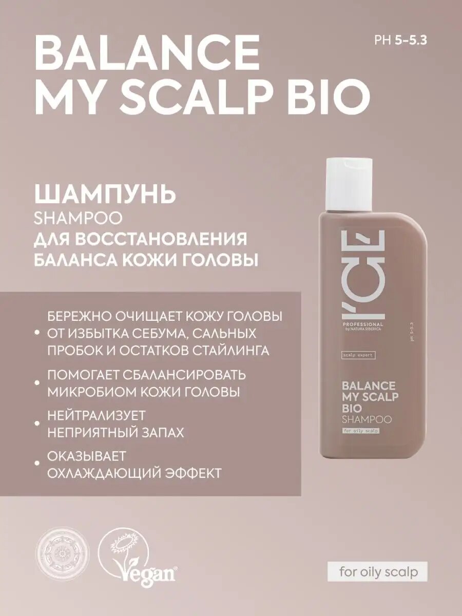 ICE Professional by Natura Siberica Scalp Expert Шампунь для восстановления баланса кожи головы 250 мл