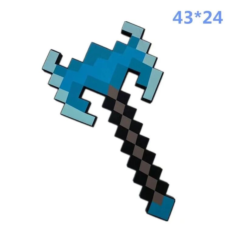 Алмазный боевой двойной топор Minecraft 42 см