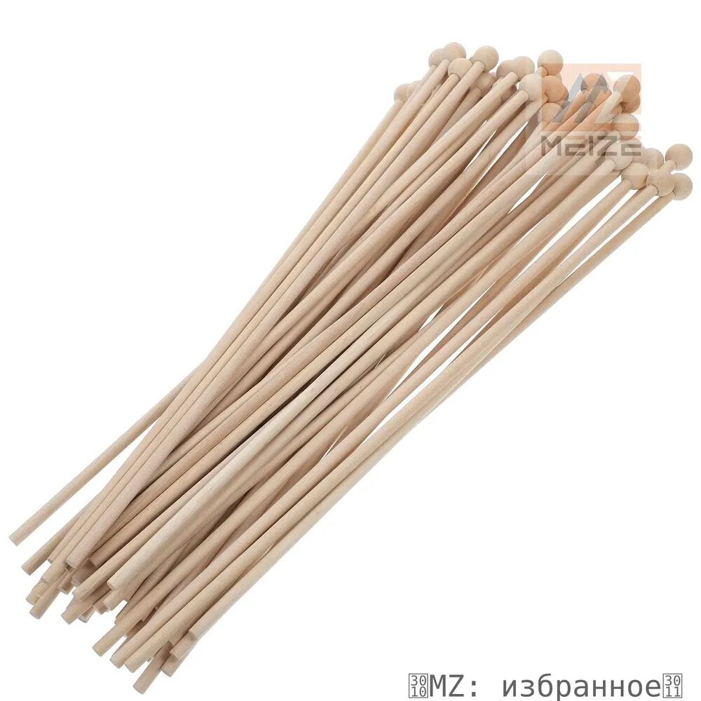 Бежевые Деревянные Палочки Для Флагов 30 См 50 Штук Для Праздничных И Парадных Мероприятий
