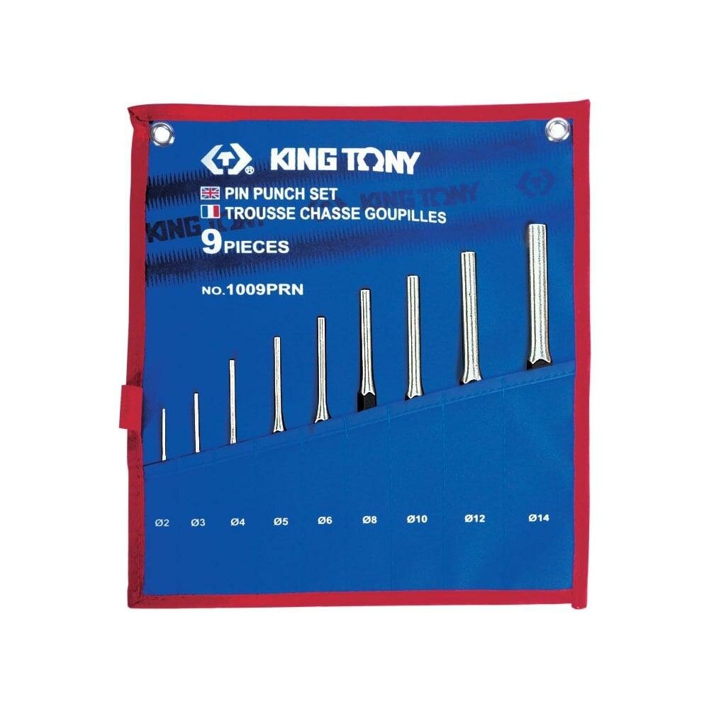 Набор выколоток в чехле из теторона (9 предметов) KING TONY 1009PRN