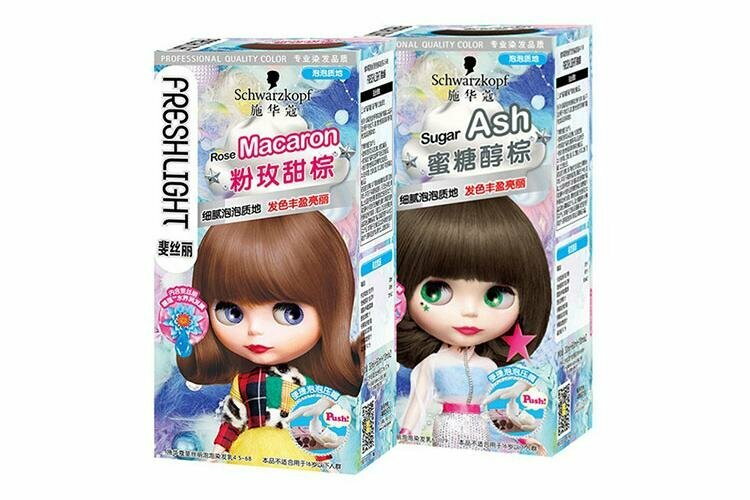 Краска для волос унисекс SHIHUAKOU пенная с эффектом радуги нежная успокаивающая, 1/2 упаковки, арт. 5752977