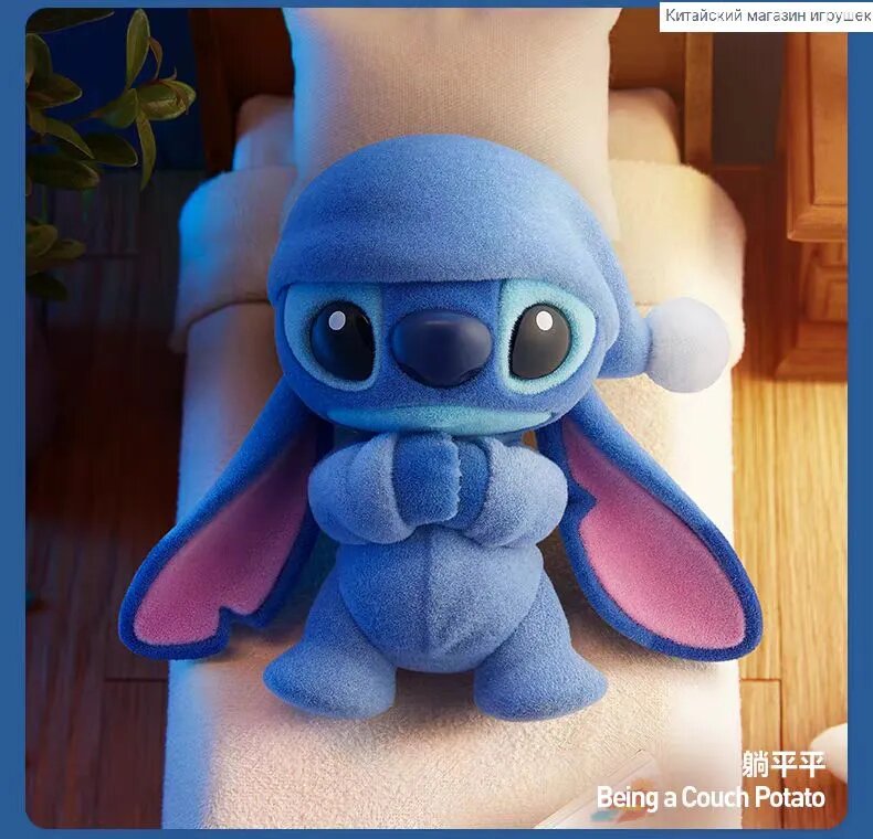 POP MART-Stitch Figurines/Серия фигур Disney Stitch, изысканный подарок,3.8-9.2cm