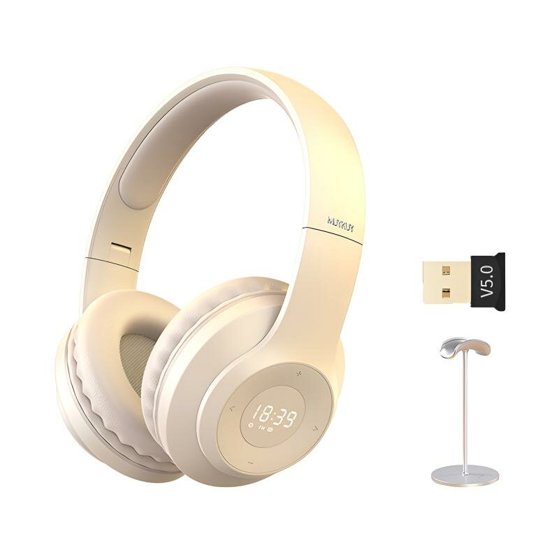 Беспроводные наушники унисекс MUYKUY 730944033, Headphones + Headphone Stand + Tote Bag