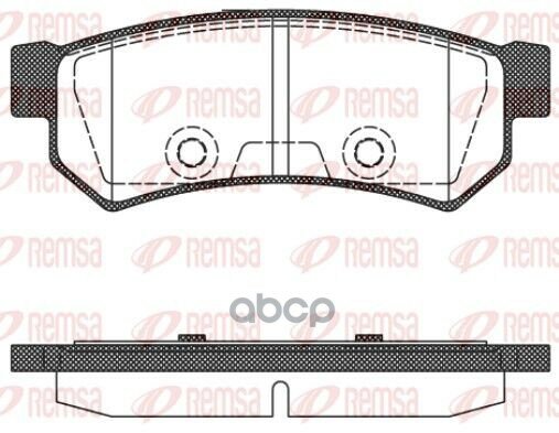 Колодки тормозные задние Remsa арт. 104810