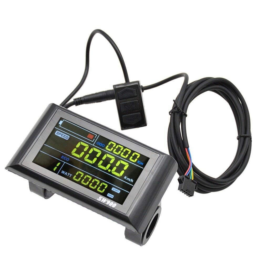 E-bike SW900 LCD цветной дисплей панель управления 24-60 В электрический велосипед скутер