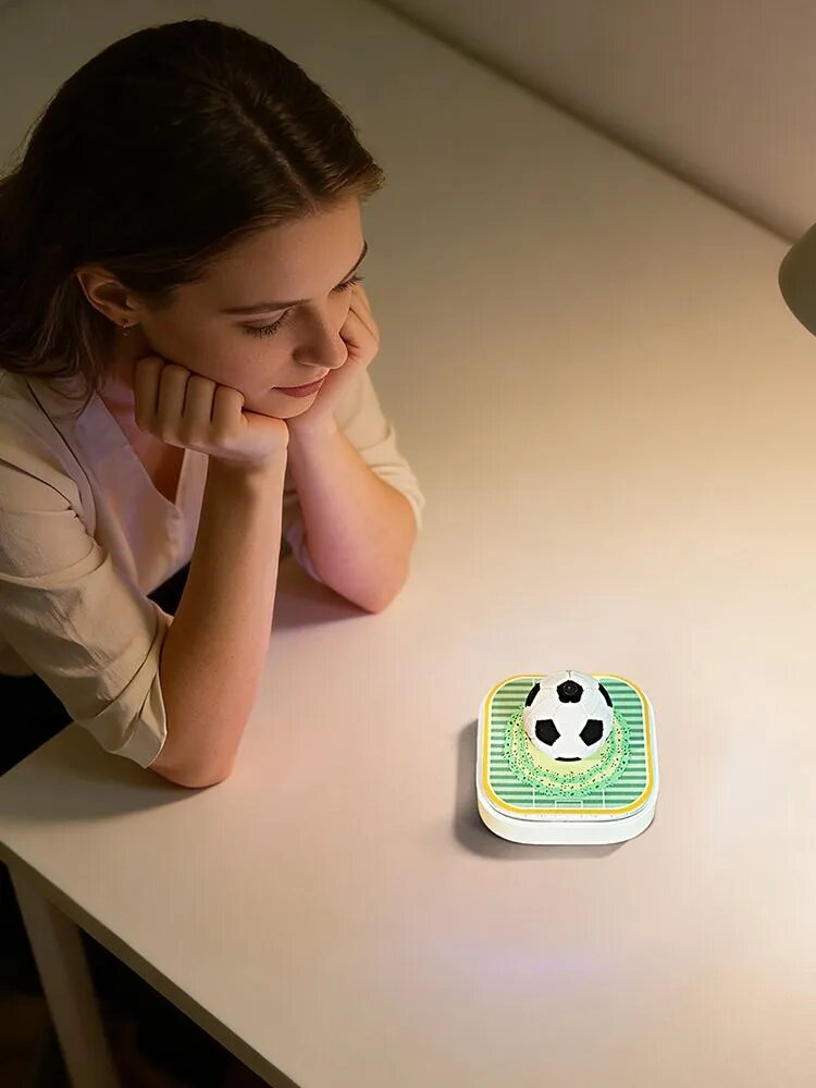 Календарь Paper Sculpture в форме футбольного мяча, белый, для личного дневника