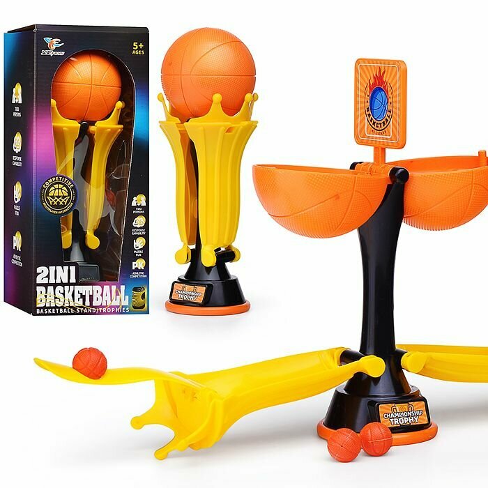 Игра настольная Oubaoloon "Баскетбол", 4 шарика, пластик