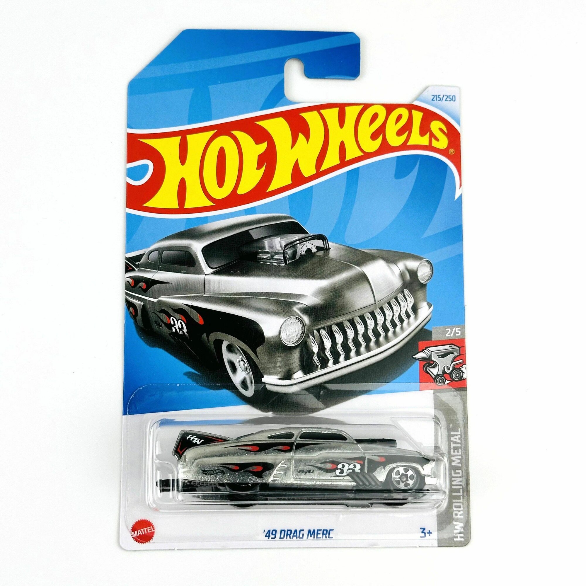 Машинка базовая Hot Wheels 49 Drag merc металл