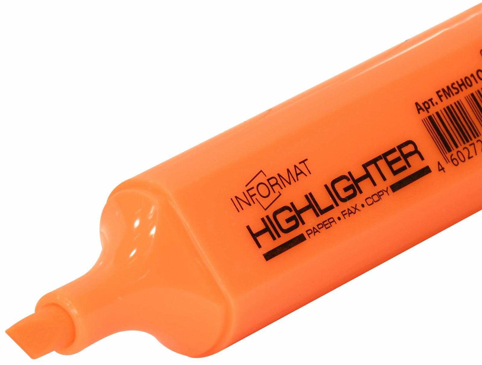 Маркер текстовыделительный INFORMAT TEXT, скошенный, оранжевый 1 шт