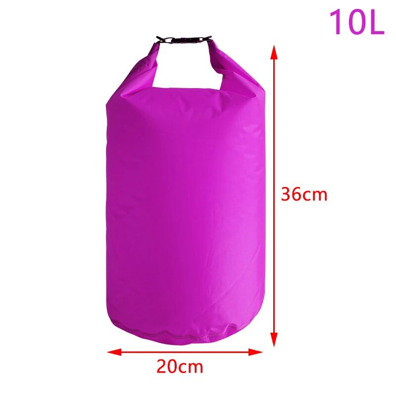 JETTING Водонепроницаемый гермомешок 5Л/10Л Фиолетовый, 10L Purple